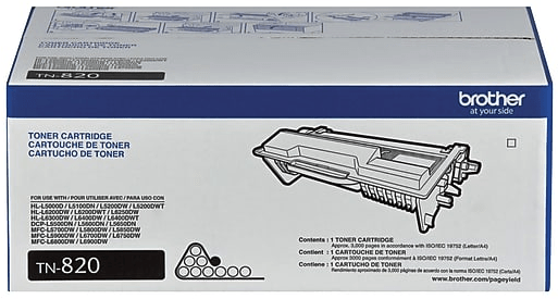 Brother TN-820 Black Laser Toner Cartridge, TN820 – GCTECH LLC