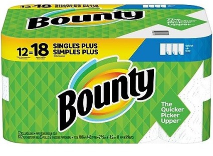 Bounty Select-A-Size Kitchen Rolls Paper Towel, 2-Ply, White, 83 Sheets ...
